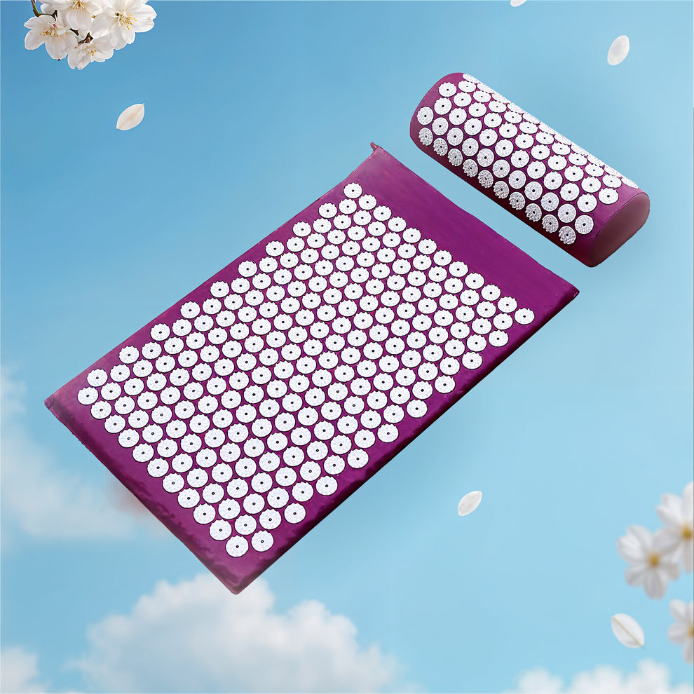 Acupressure Mat & Pillow Set | Back Pain Relief, Relaxation & Daily ...
