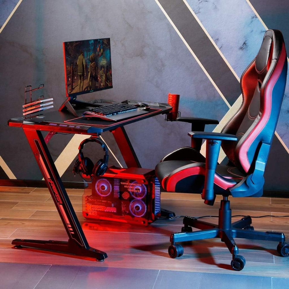 Gaming Desk - Scratch-resistant carbon fibre texture – Pain Free Aussies