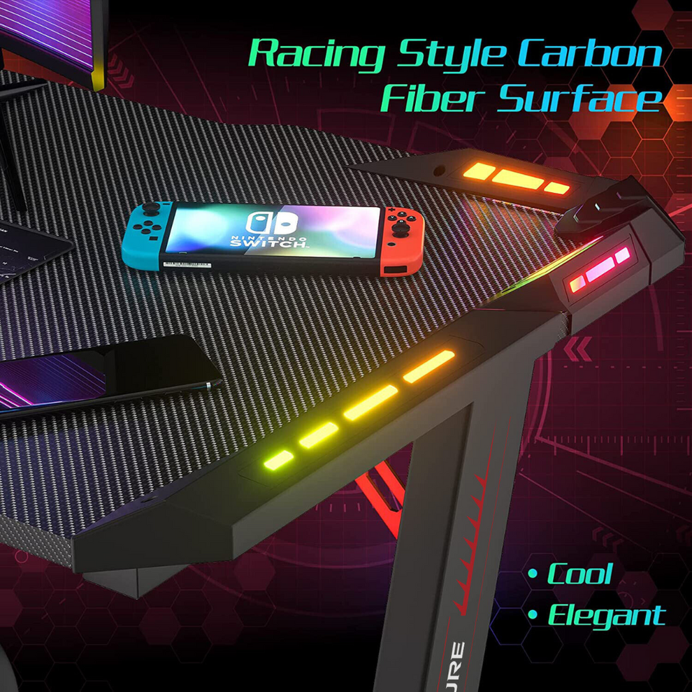 Gaming Desk - Scratch-resistant carbon fibre texture – Pain Free Aussies