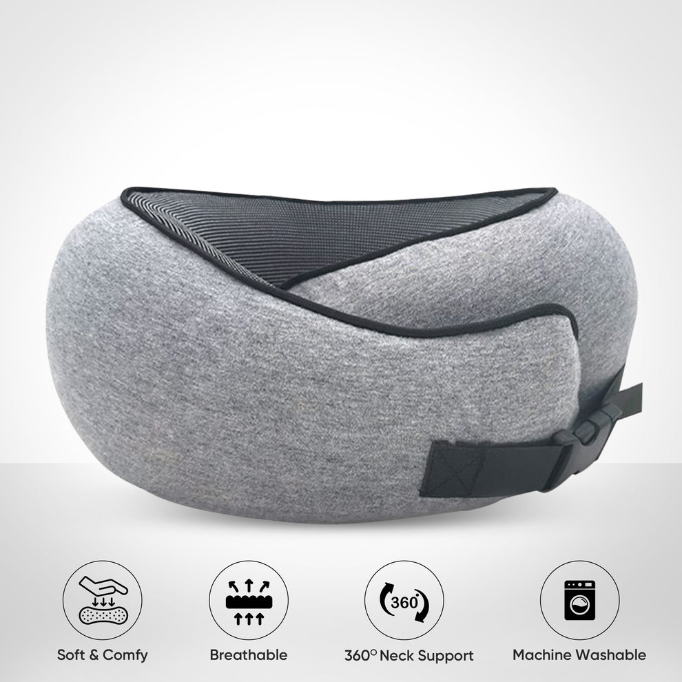 Pack Of 2 - Travel Neck Pillow For Long Flights Australia | Ergonomic ...