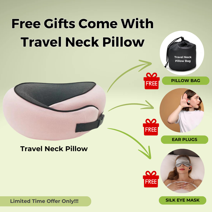 Pack Of 2 - Travel Neck Pillow For Long Flights Australia | Ergonomic ...