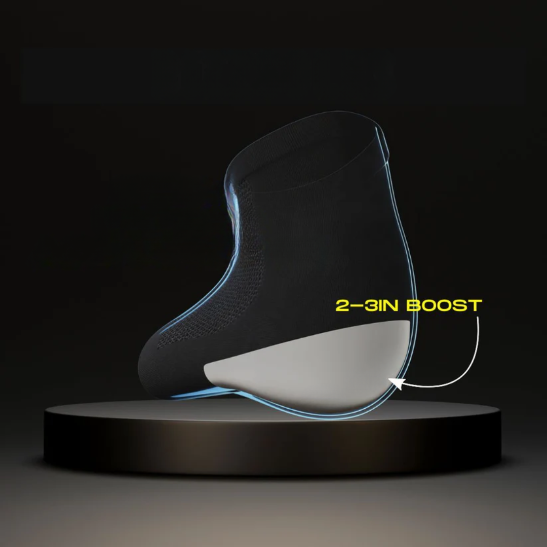 Height Increase Socks | Invisible 2.5cm & 3.5cm Lift, Silicone Gel ...