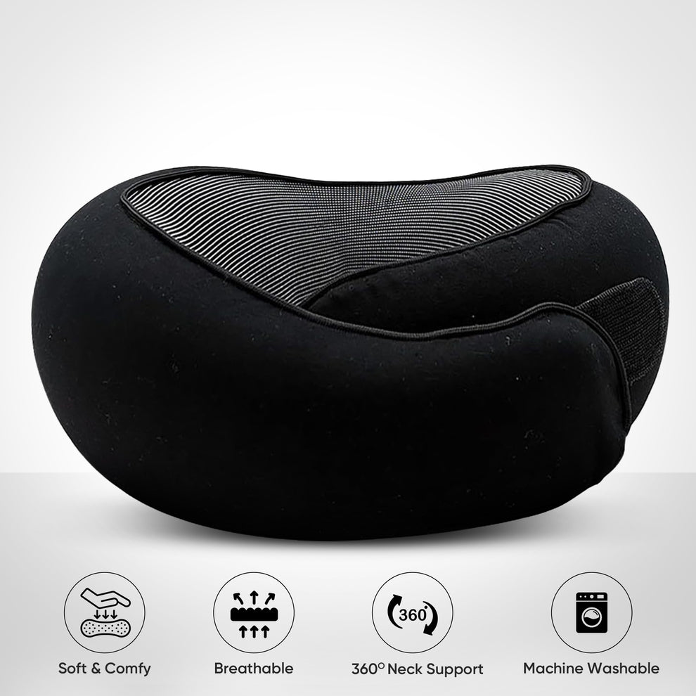 Pack Of 2 - Travel Neck Pillow For Long Flights Australia | Ergonomic ...