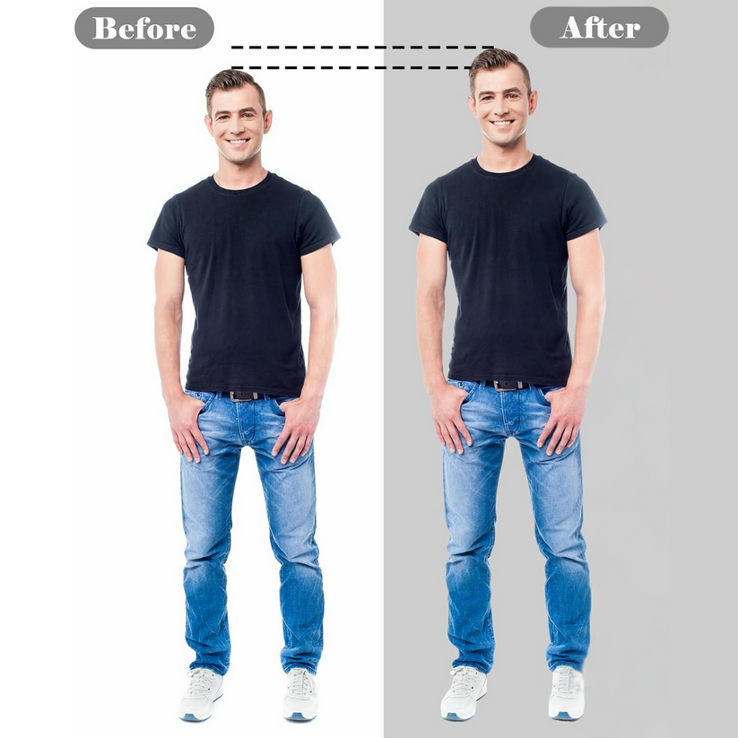 Height Increase Socks | Invisible 2.5cm & 3.5cm Lift, Silicone Gel ...