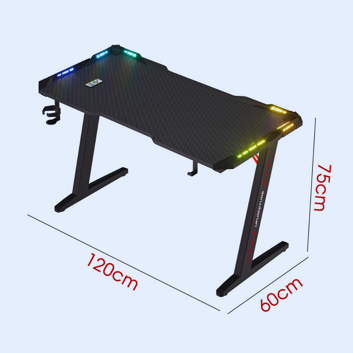 Gaming Desk - Scratch-resistant carbon fibre texture – Pain Free Aussies