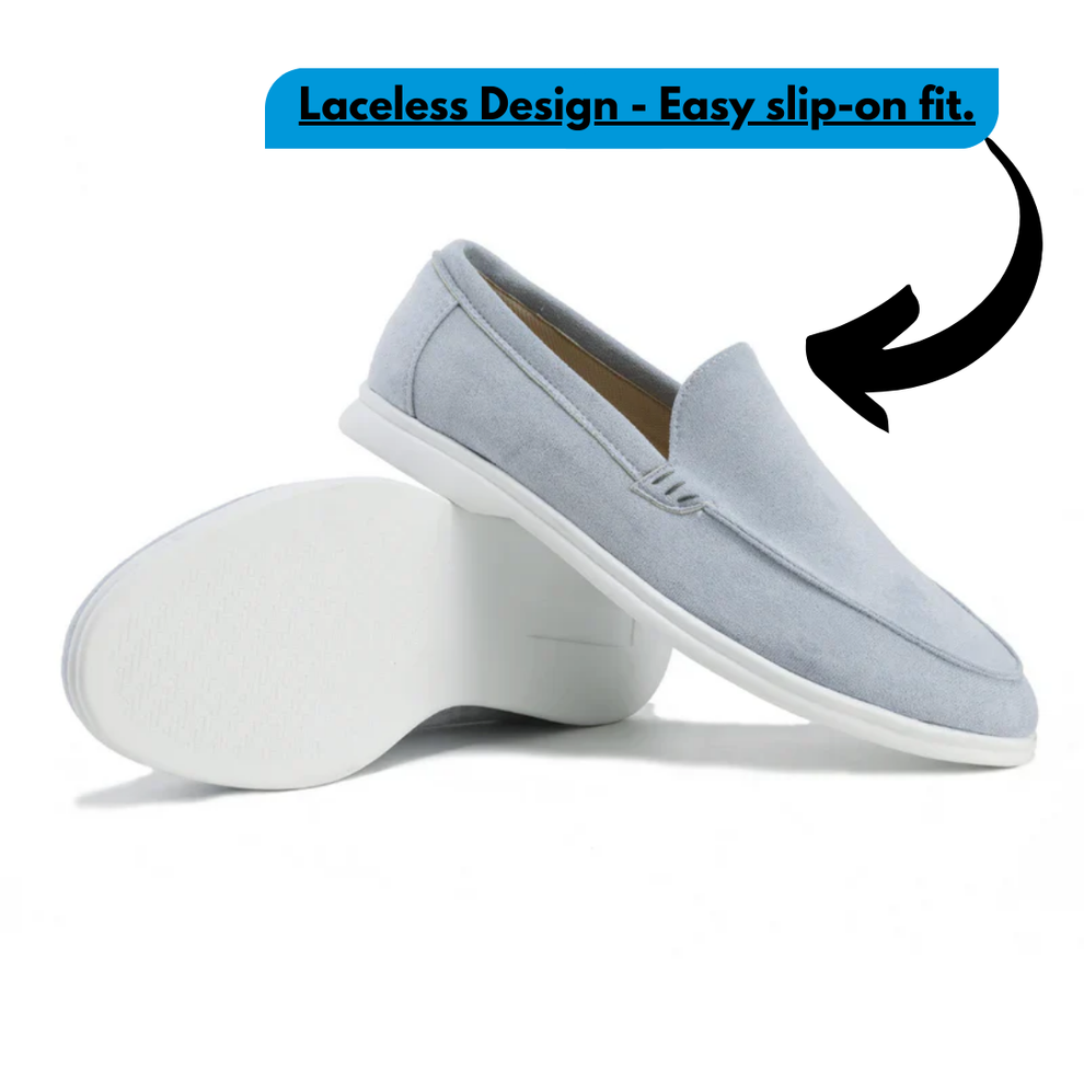 Suede Loafers - Easy Slip-on Fit | Soft Suede Upper, Flexible Sole ...