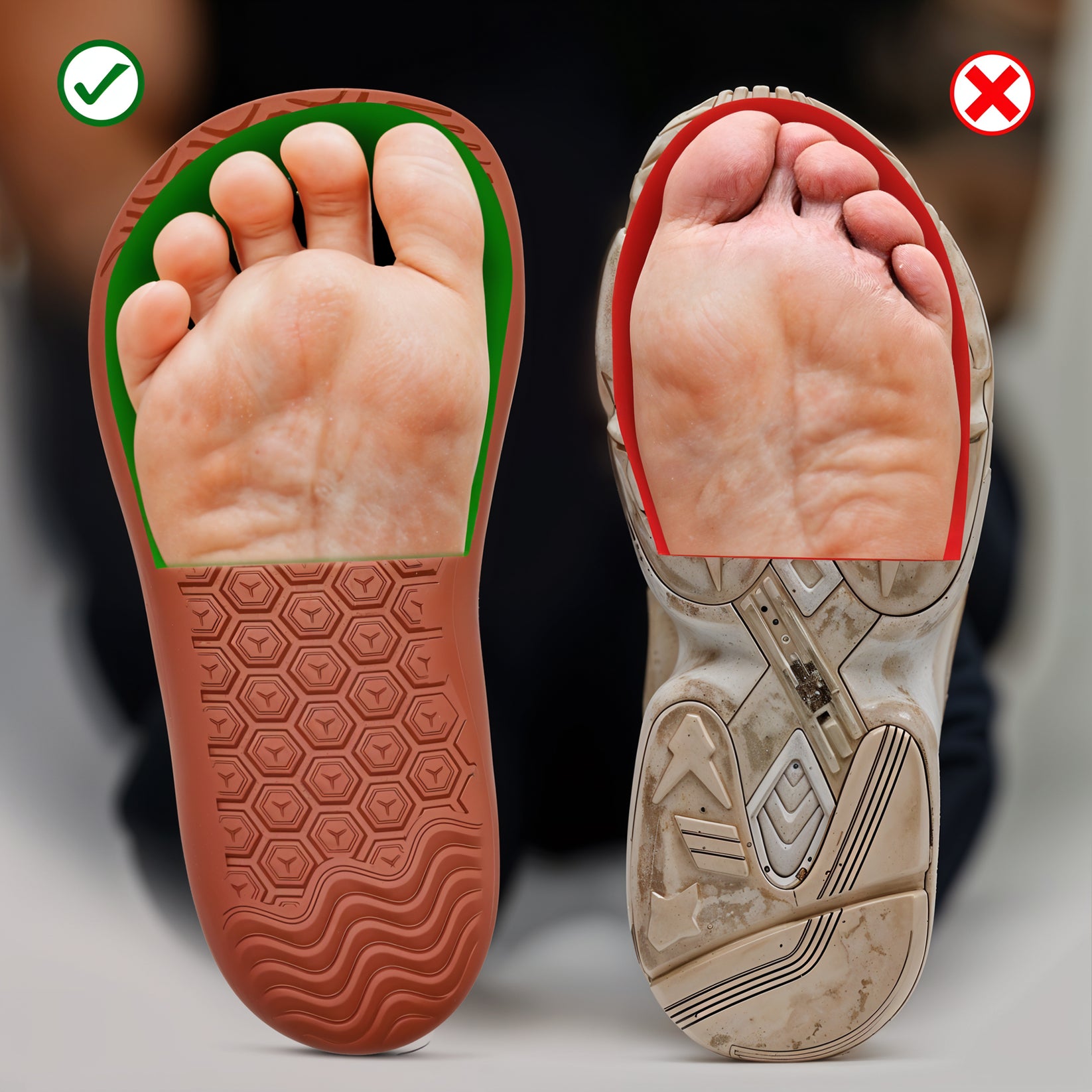 Wide Toe Shoes | Natural Foot Shape, All-day Stability & Toe Splay ...