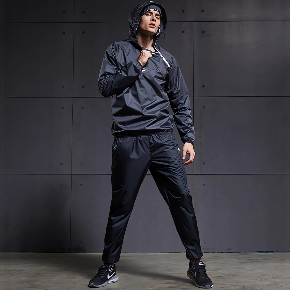 Unisex Sauna Trapping Gym Suit | Sweat-maximizing Fabric, Calorie Burn ...